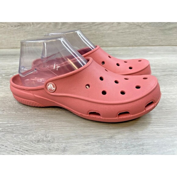 CROCS | Shoes | Crocs Freesail 2086 Womens Us 8 Pink Rubber Slipon ...